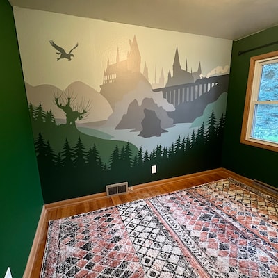 Wood Goblin Troll Mural for Door Wall Fridge Sticker - Etsy