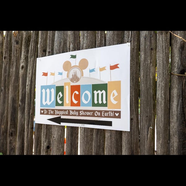 Printable Mickey Halloween Party Directional Sign, Trick or Treat Party ...