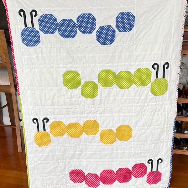 Caterpillar Quilt Pattern || Easy Baby Quilt Pattern - Etsy