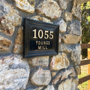 House Number Sign.colonial House Numbers Vintage Address | Etsy