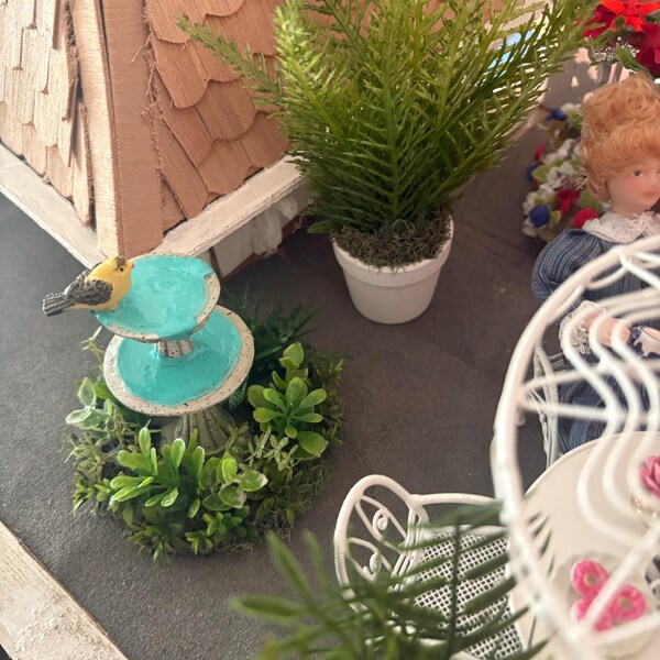 Miniature Draping Rose Window Box/polymer Roses/draping Greenery/6 ...