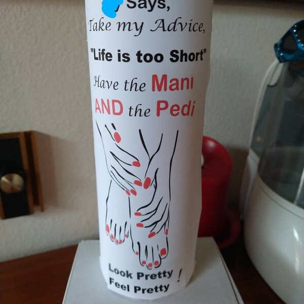 Nail Tech SVG, PNG, Female Hands With Manicure, Red Perfect Nails ...