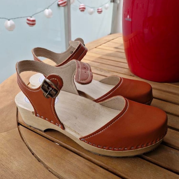 Vegan Clogs, Handmade Clogs, Vegan Leather, Honey Vegan Clogs, Swedish ...