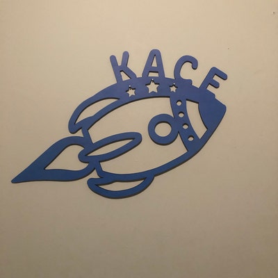 Rocket Name Sign, Nursery Decor, Personalized Wood Sign, Wooden Name ...