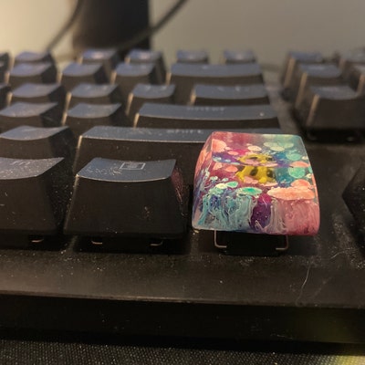 Blue Pink Koi Artisan Keycap, Custom Keycaps, Koi Fish Resin Keycap ...