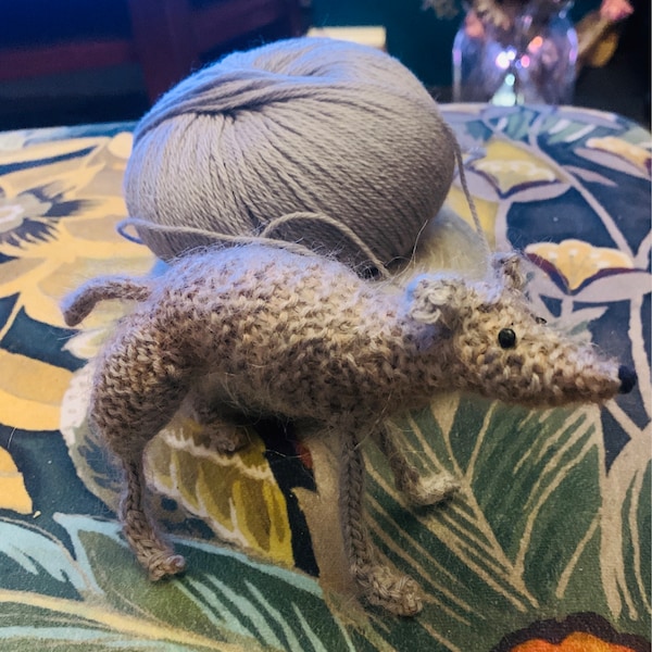 Lurcher Knitting Pattern - Etsy