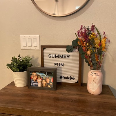 Elsa Mini Frozen Inspired Dried Flower Arrangement, Winter Home Decor ...