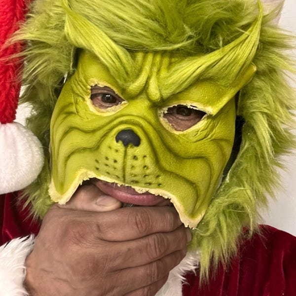 Special FX Mean Grouch Foam Latex Face Prosthetic Mask - Painted ...