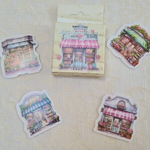 Gothic Castle Gate Stickers Purple White Flower Ornate Vintage ...