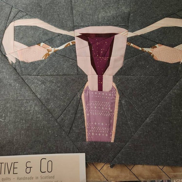 Anatomical Uterus Paper Piecing Pattern - Etsy