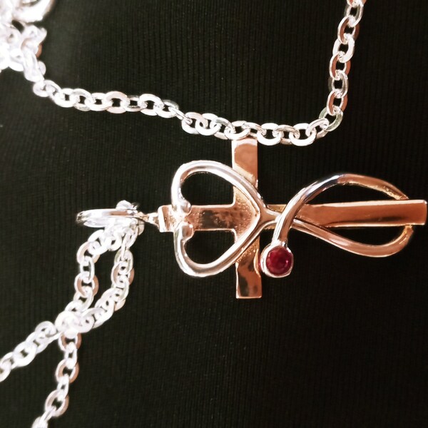 Nurse Stethoscope Cross Necklace - Medical Doctor or Surgeon Gifts - Etsy