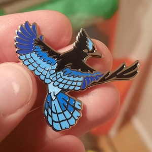 Hard Enamel Pin, Bluebird of Happiness, Something Blue, Unique Gift for ...