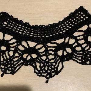 CROCHET PATTERN Gothic Crochet Crop Top, Black Alternative Festival ...