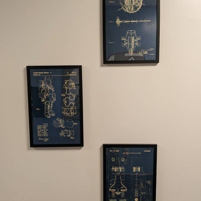 Dna Wall Art, Set of 4,dna Molecule, Rna Molecule, Science Art, Medical ...