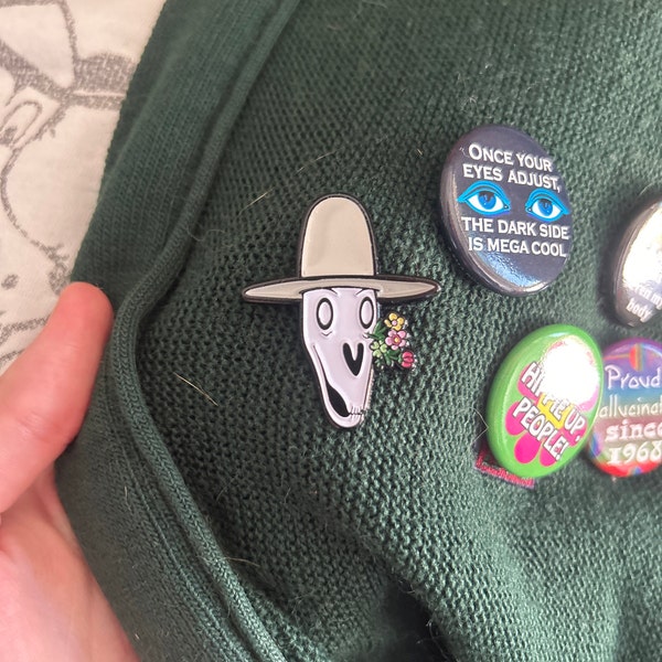 Pine Branch Enamel Pin - Golden Pine Branch Pin - Wilderness Pin ...