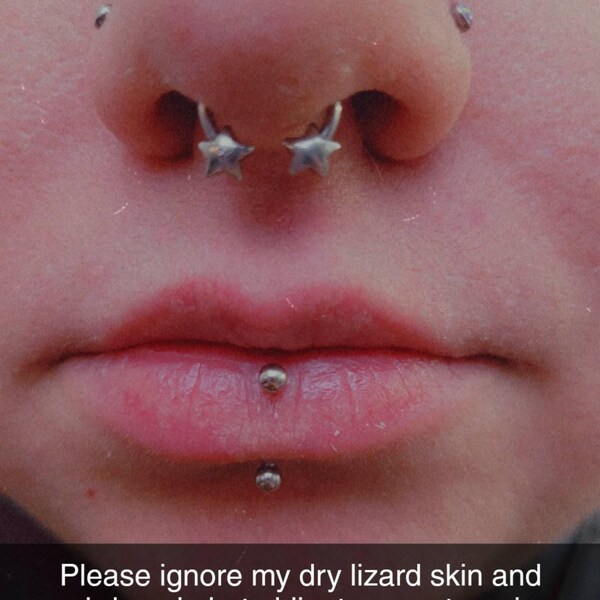16G Stardust Septum Ring/daith Earring/septum Piercing/cartilage Hoop ...