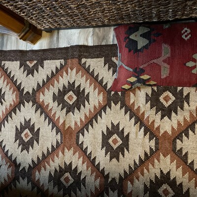 Traditional Indian WOOL JUTE RUGS, 4x6, 5x8, 6x9, 8x10, 9x12 Ft Kilim ...