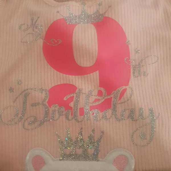 9th Birthday SVG PNG PDF , 9th Birthday Svg, Birthday Svg, 9th Birthday ...