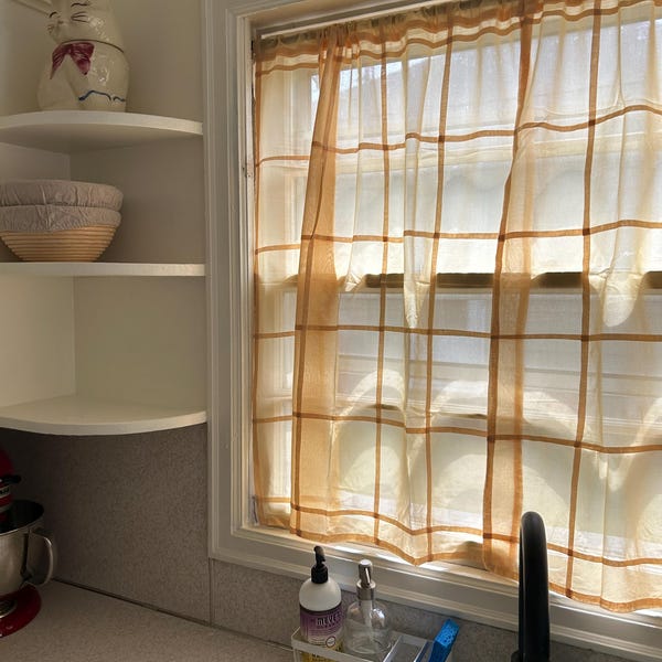 Minimalist Japanese Curtain Panels or Privacy Liners in White ~ Custom ...