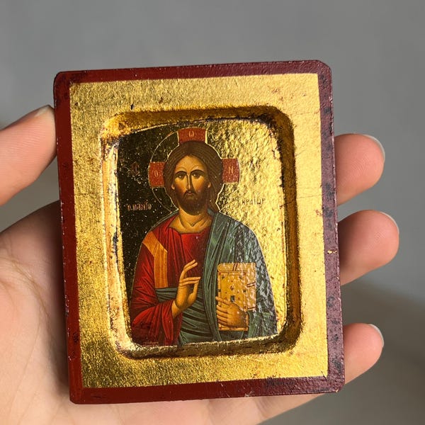 Triptych Orthodox Table Icon,with the Holy Family and the Annunciation ...