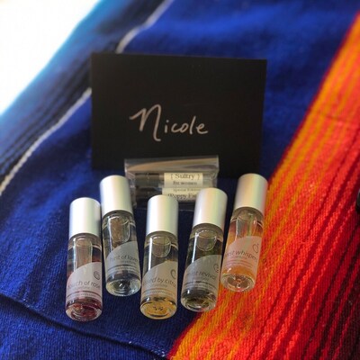 Earth Notes 6 Pack Set Natural Oil Perfumes Small Roll-on Bottles Apple ...