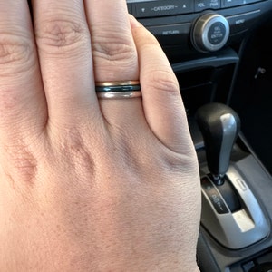 Greek Ring, Yellow Gold Tungsten Ring, Mens Tungsten Wedding Band, 8MM ...