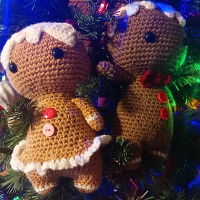 Gingerbread Crochet Pattern, Christmas Crochet Pattern, Crochet ...