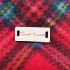 Personalised Set of 50 Rectangle 28x12mm Faux Leather Labels. Leather ...