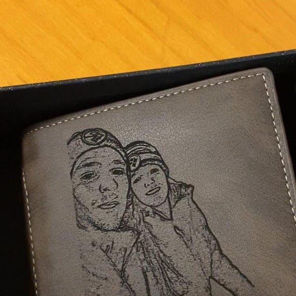 Personalized Picture Wallets for Men, Custom Photo Engraved Wallet ...