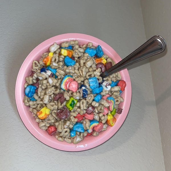 Hanging Faux Food Cereal Wall Art Decor Bespoke Lucky Charms Fruit ...