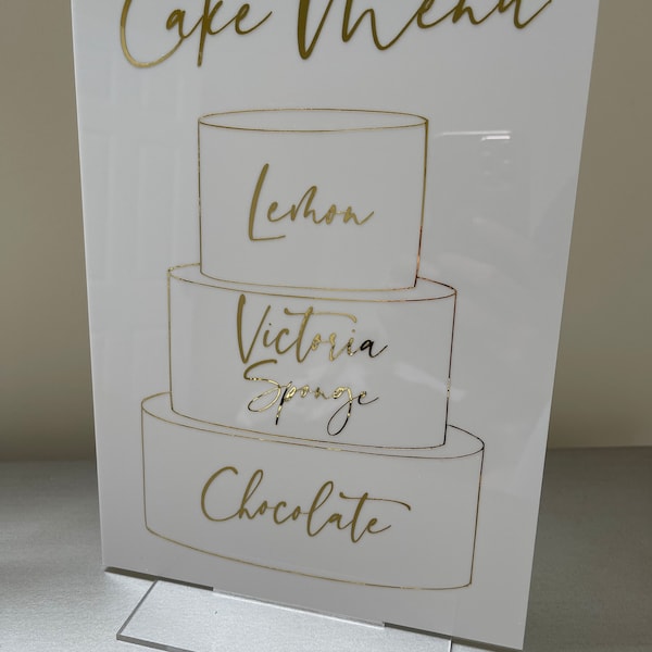 Arched Perspex Table Numbers White Acrylic Silver, Gold, Rose Gold ...