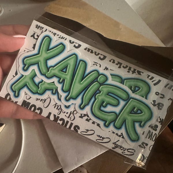 Personalized Graffiti Name Decals Waterproof Stickers for Laptop or ...