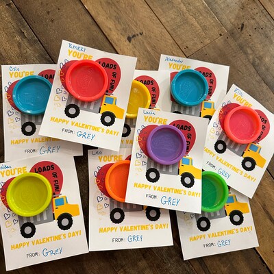 Play-doh Valentines Gift Card Printable Class Valentine Day Gifts Non ...