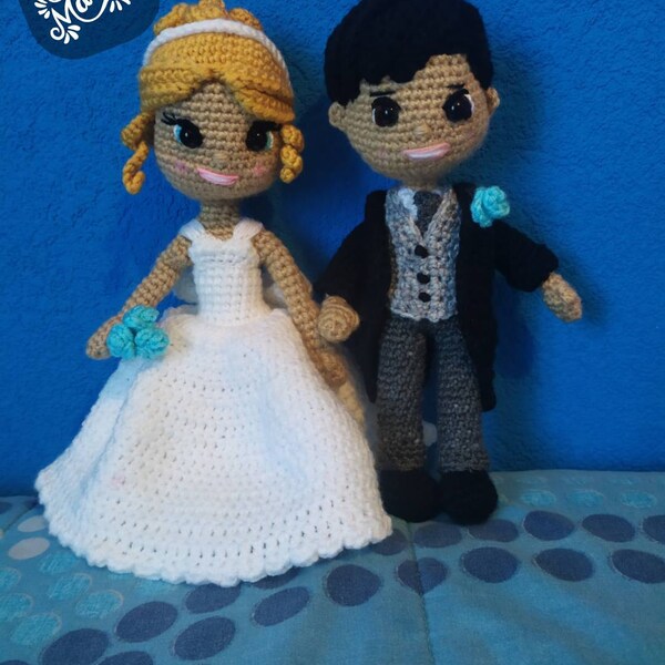 PATTERN Bride & Groom Amigurumi / Amigurumi Crochet Doll Pattern ...