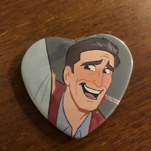 Birds of Prey Harley Quinn and Bruce the Hyena Heart-shaped Pin - Etsy