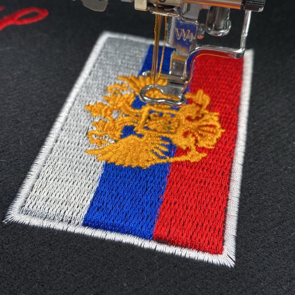 Russian Flag Embroidery Design - Machine Embroidery Design Instantly ...