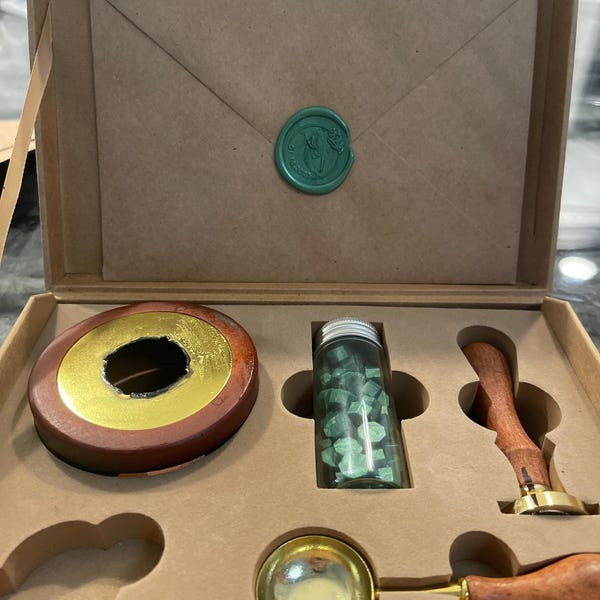 Custom Wax Seal Stamp Kit for Wedding Invitation , Custom Wax Stamp Kit ...