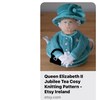 Queen Elizabeth II Tea Cosy Knitting Pattern - Etsy
