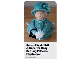 Queen Elizabeth II Tea Cosy Knitting Pattern - Etsy Canada