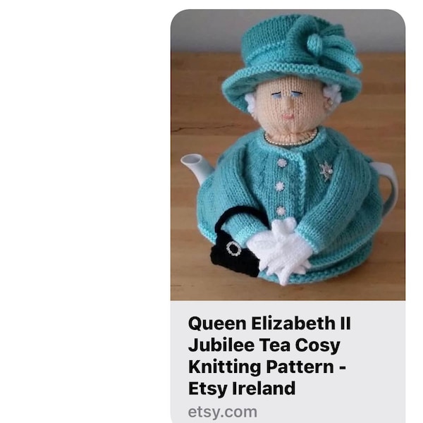 HM Queen Elizabeth II and Paddington Double Tea Cosy Knitting Pattern ...