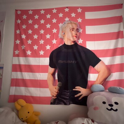 TWICE Mina Photoshoot Flag Banner, TWICE Mina Kpop American Flag ...