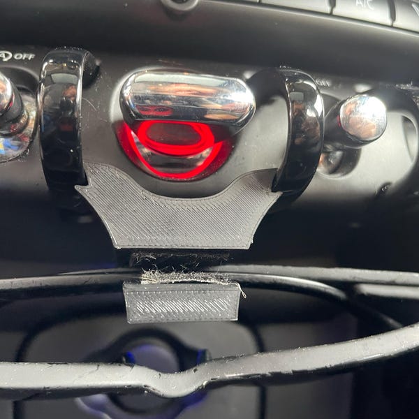 MINI Cooper Sunglass Clip Dash Holder Mount -felt Lined -fits Most Size ...