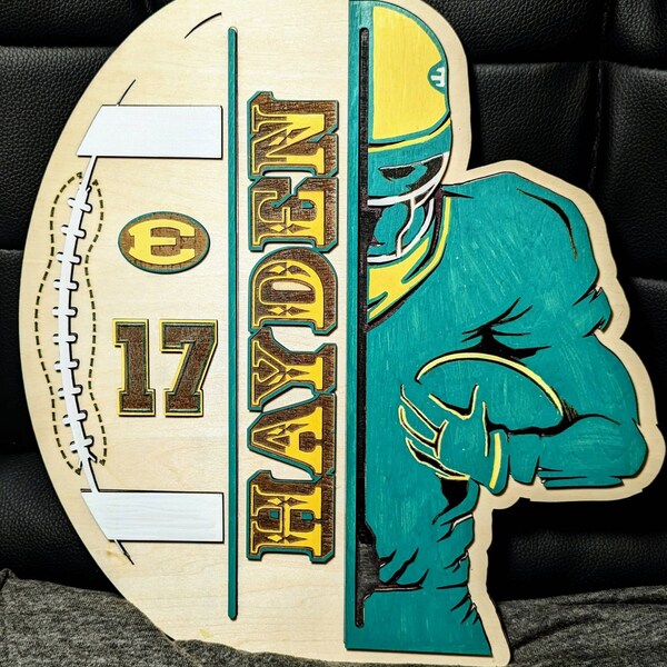 Stadium Series Football Signage - 3 Designs Included and Two Backing ...