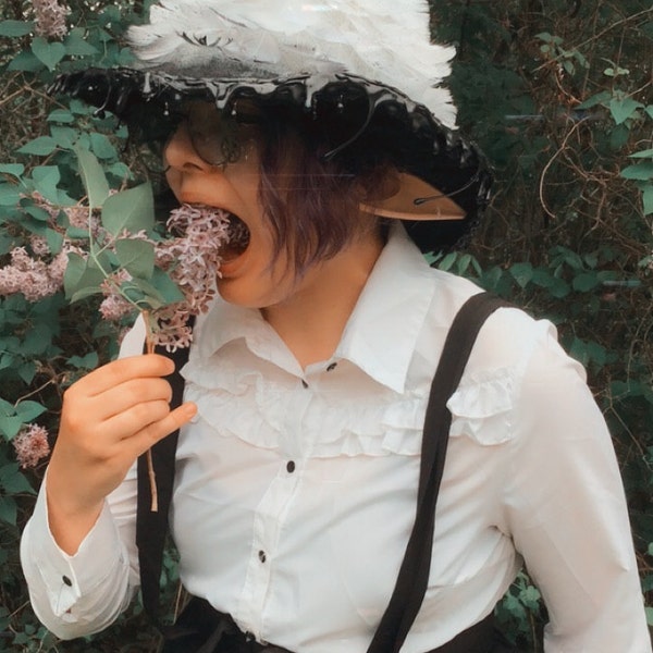 Inky Cap Mushroom Hat Witchy Wool Slouchy Tiktok Trend Mushroomcore ...