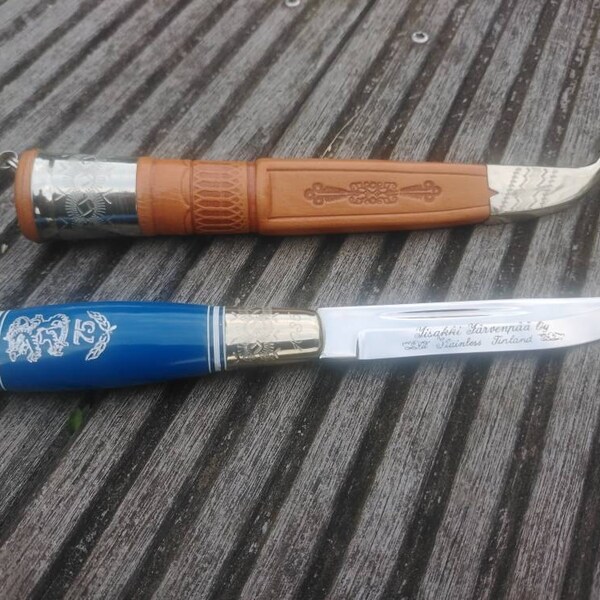 Vintage Lapinleuku Puukko Knife Janne Marttiini Rovaniemi Lapland ...