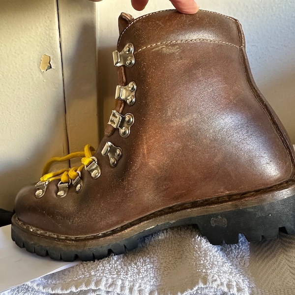 Vintage 1970s ASOLO Sport Yukon Brown Leather Hiking Trail ...