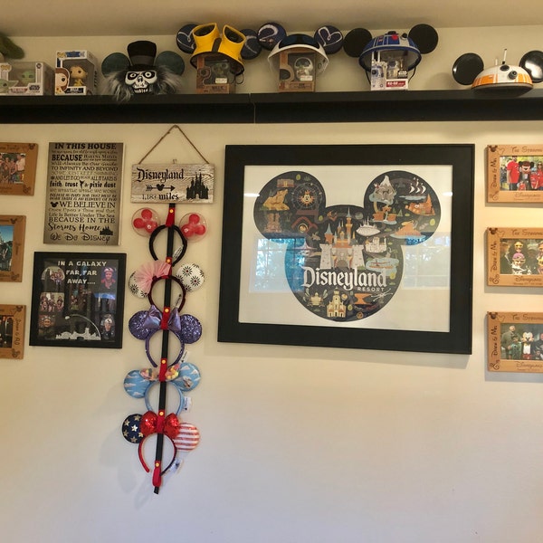 Personalized Picture Frame, Disneyland, Disneyworld, Vacation, Custom ...