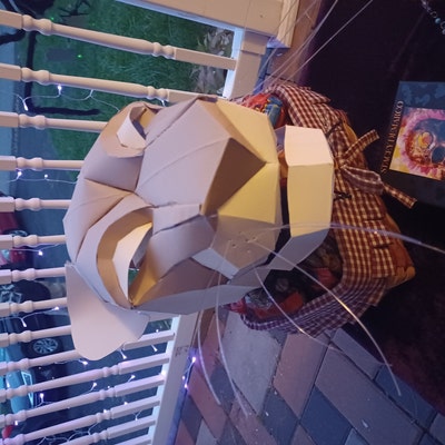 Canine/canid Low Poly Mask Pattern for Cardboard or EVA Foam - Etsy