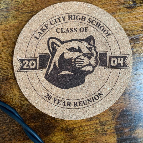 Slate Miami Street Map Palm Tree Drink Coaster - Square Laser Engraved ...