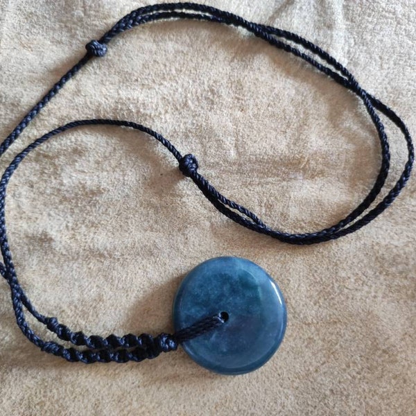 SUPER TRANSLUCENT DISC // Cloudy "princesa" Blue Jadeite Jade ...